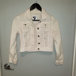 Justice | Jackets & Coats | Justice Girls White Jean Jacket | Poshmark